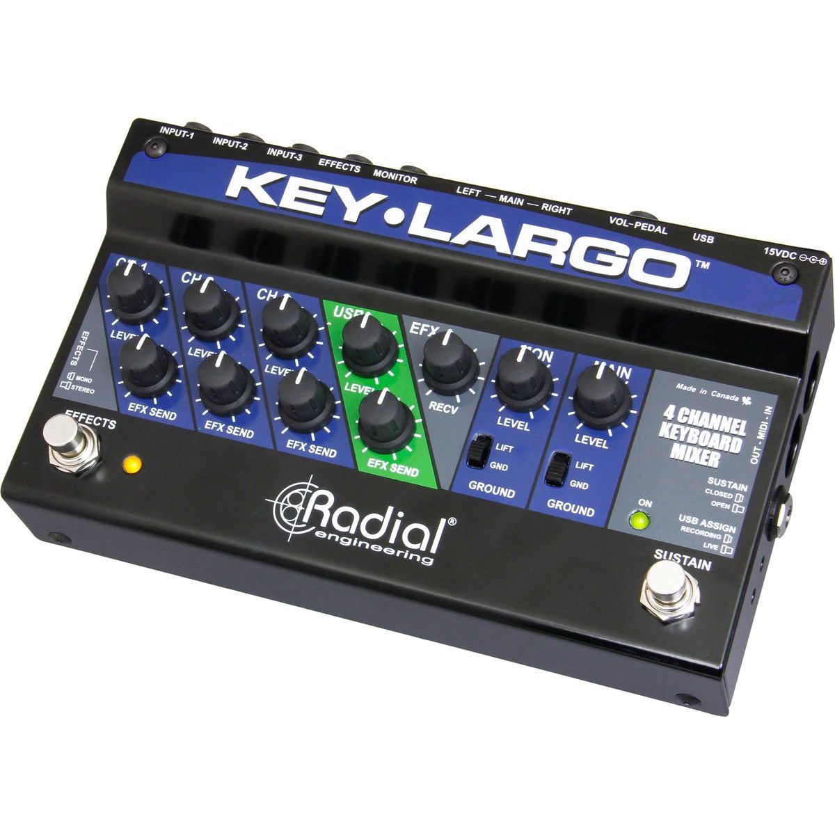 Radial Key-Largo Микшер для клавишника с поддержкой MIDI. NEOPIX.RU ...