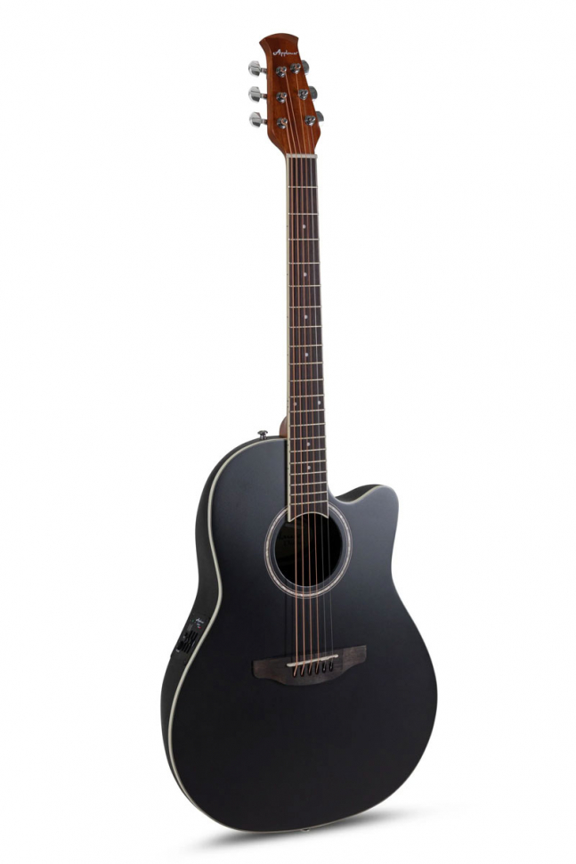 APPLAUSE AB28-5S Super Shallow Bowl Cutaway Black Satin гитара ...