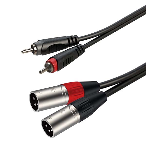 ROXTONE RACC190/1 Аудиокабель, (2 x RCA 2 x XLR male 3P), AC010, 1 м ...