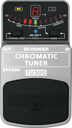 Behringer TU300 педаль-хроматический тюнер для настройки гитар и бас ...