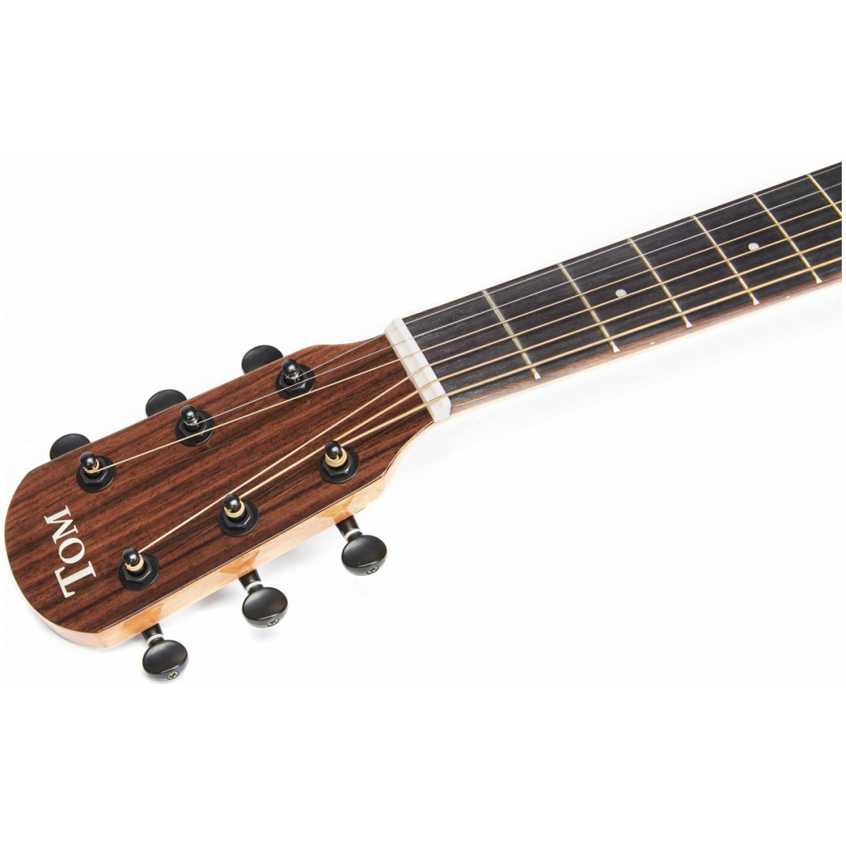 TOM GS-T1 акустическая гитара в уменьшенном корпусе, верхняя дека массив ели, корпус красное дер ...